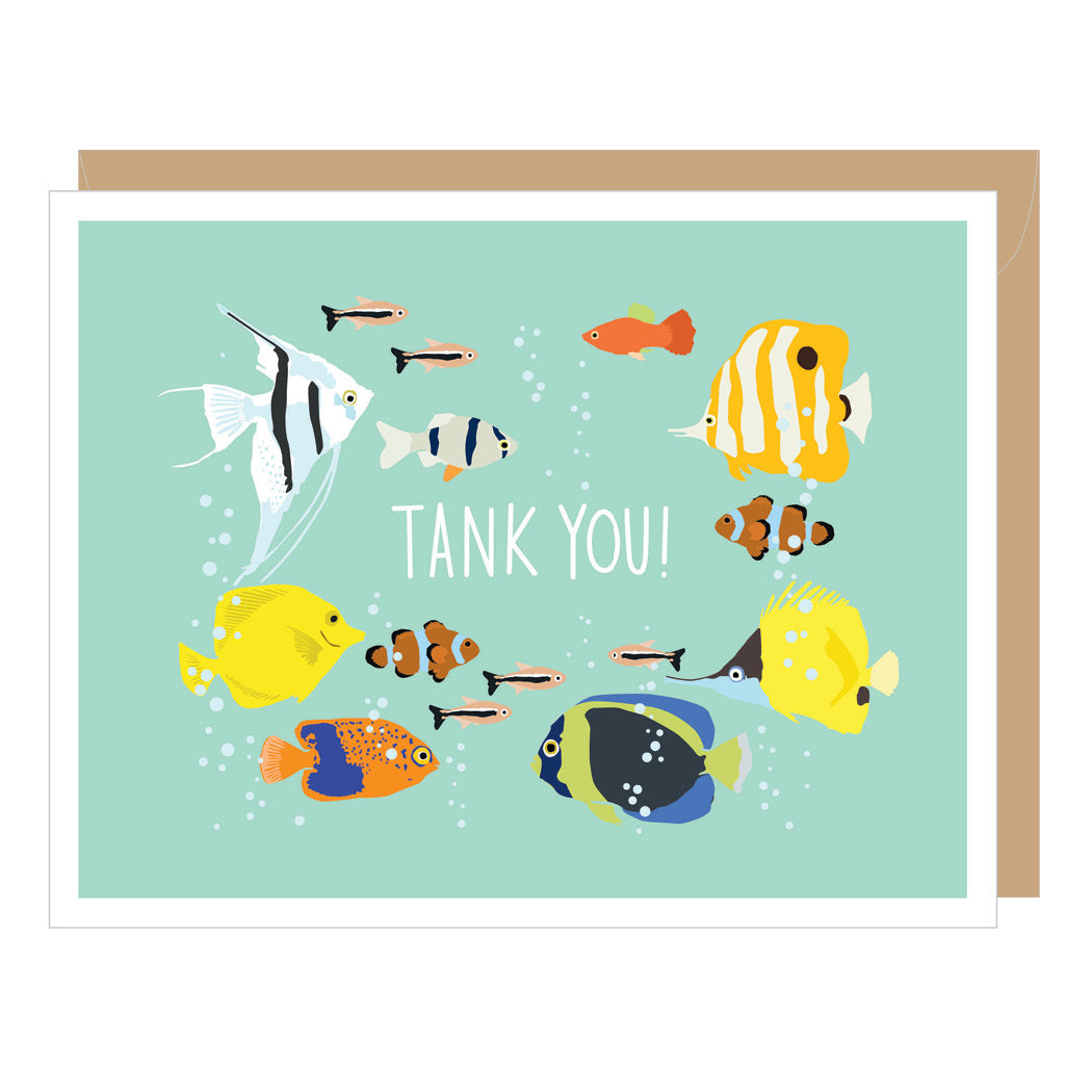 Tank You Fish Thank You Note Card – Apartment 2 Cards