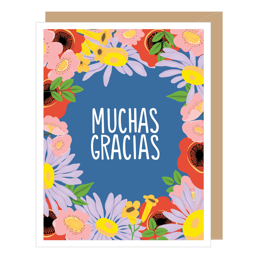 SPANISH LANGUAGE Chrysanthemum Thank You Card – Apartment 2 Cards