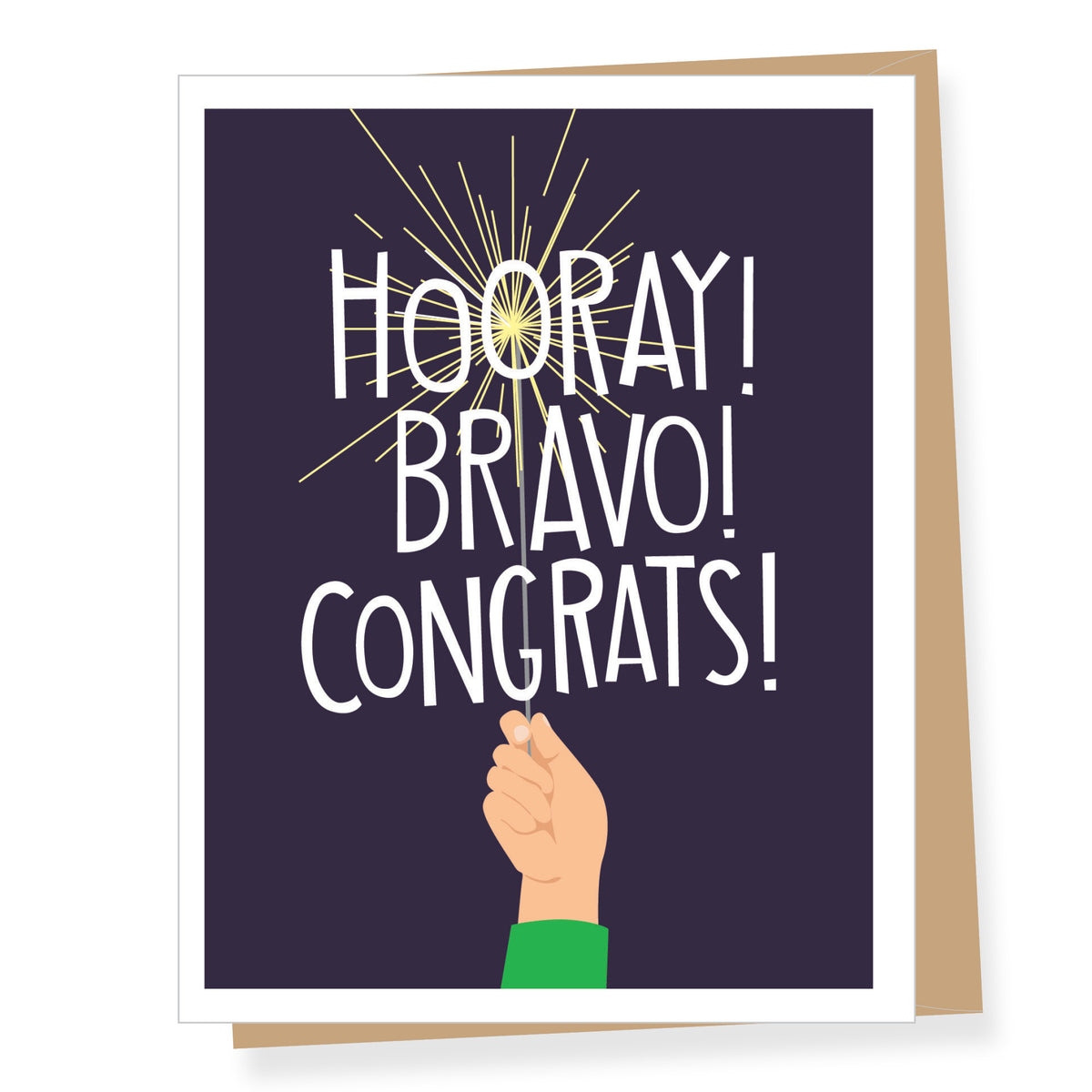 Hooray Sparklers, Congratulations Card – Apartment 2 Cards