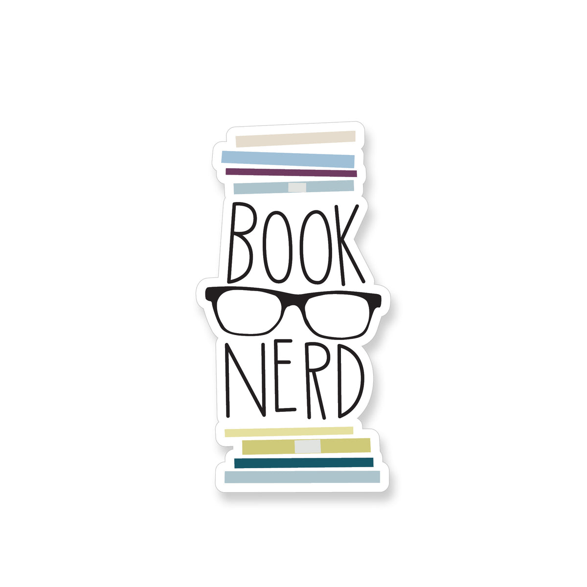 Book Nerd, Vinyl Sticker – Apartment 2 Cards